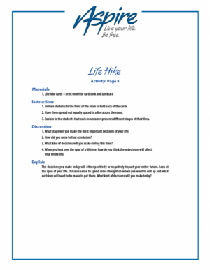 Life Hike Activity Instructions & Printable Cards - The Success Sequence